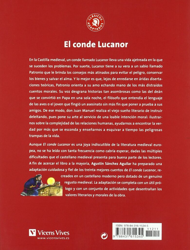 EL CONDE LUCANOR-CLASICOS ADAPTADOS N.º11 DON JUAN MANUEL 9788431615345 ...
